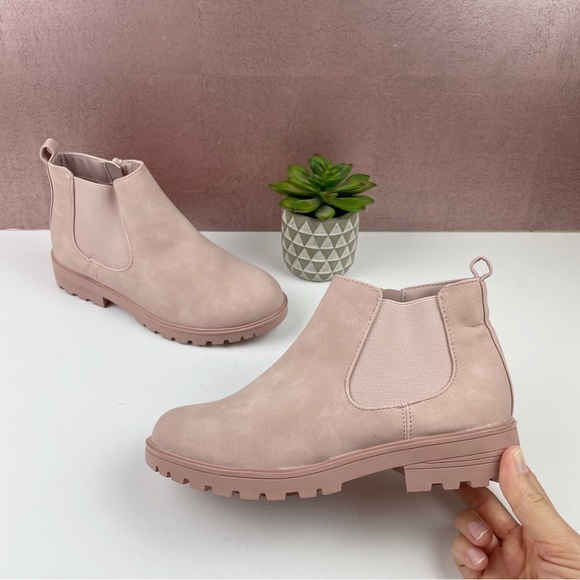 True Craft | Shoes | True Craft Caroline Solid Blush Pink Boots Girl ...